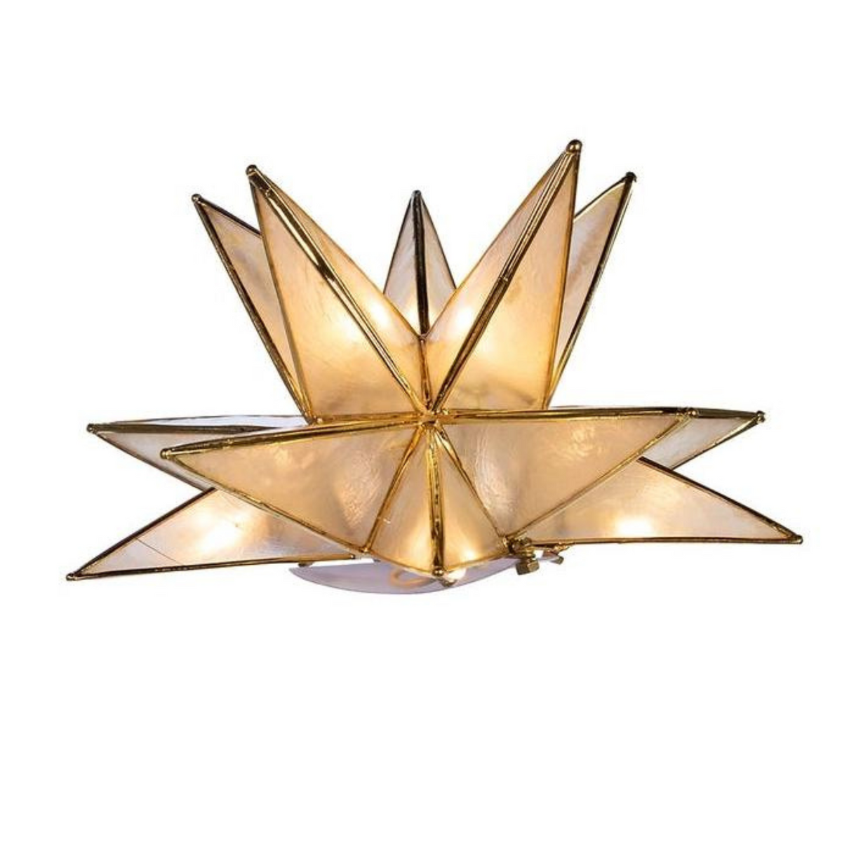 Gold Sputnik Capiz Tree Topper | SmithHönig