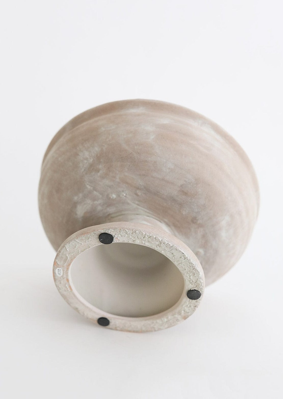 Earthy Mauve Ceramic Compote Bowl - 10.25" Wide | SmithHönig