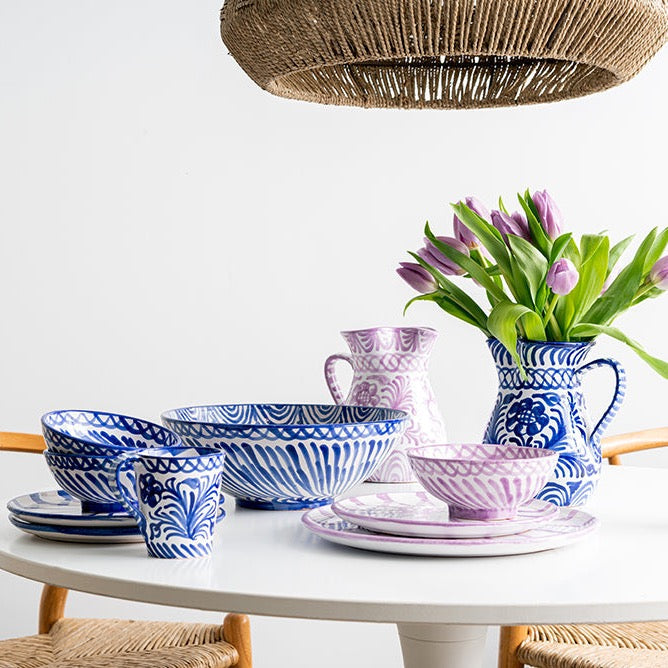 Large pitcher with hand painted designs | SmithHönig