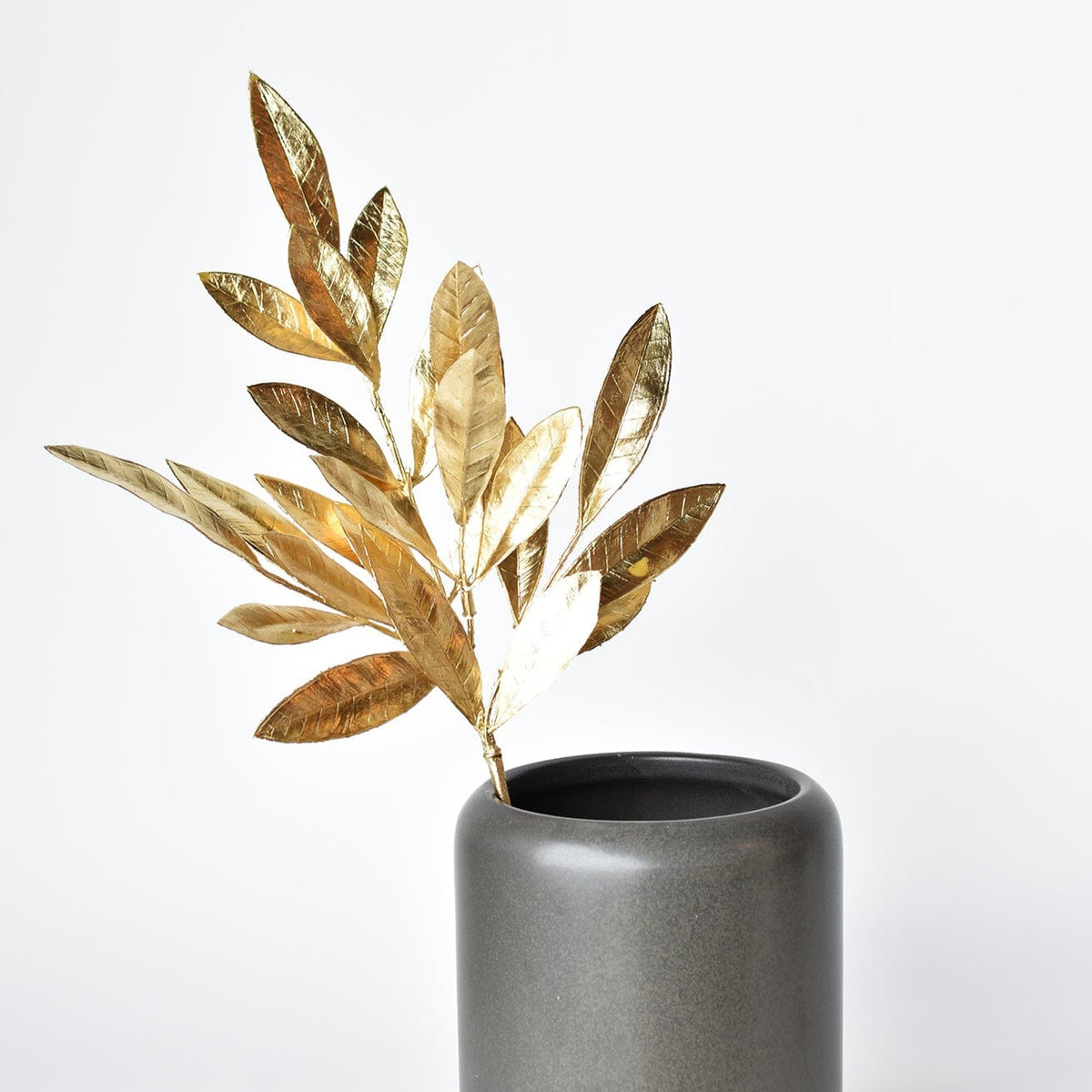 19" Faux Gold Bay leaf Stem | SmithHönig