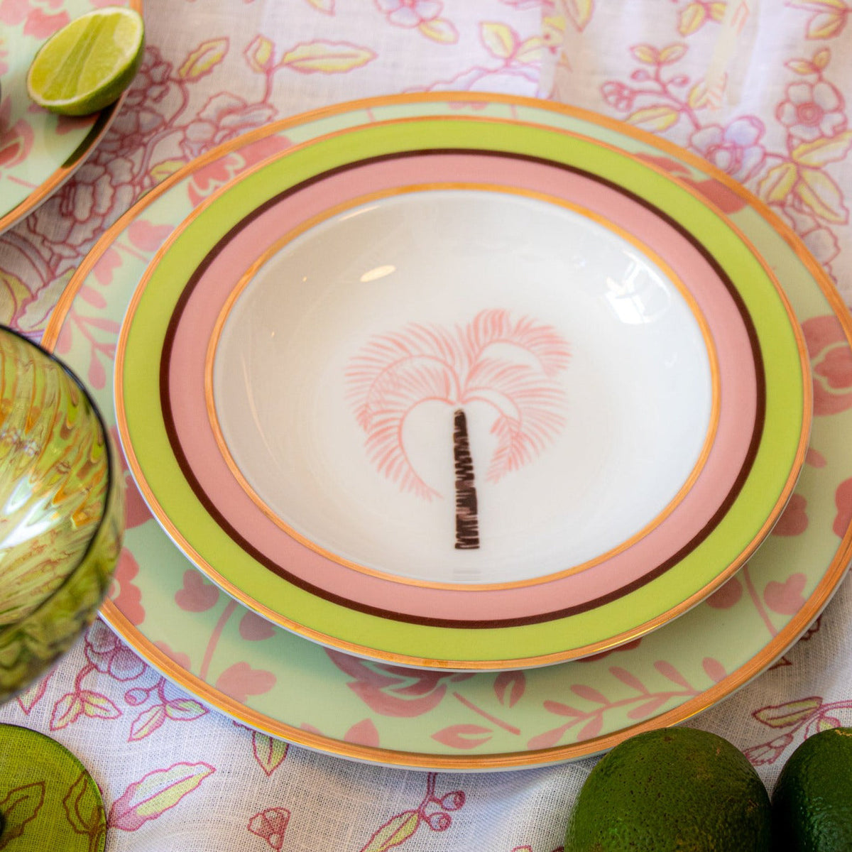 Pistachio & Lychee Palm Soup Bowl - Set of 4 (+1 Bonus Bowl) | SmithHönig