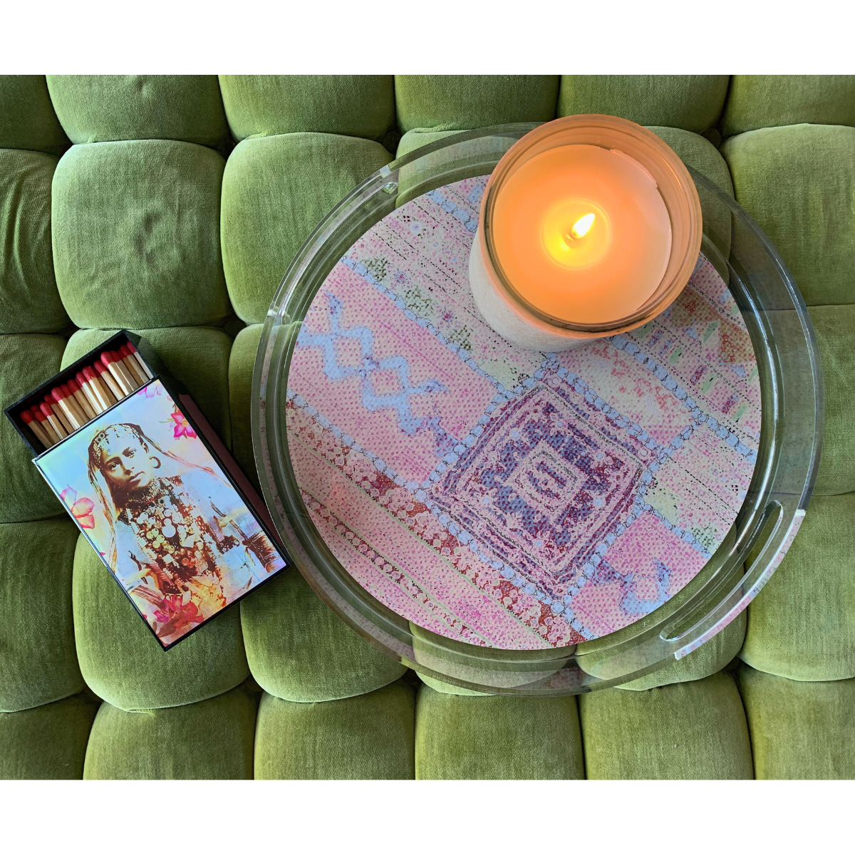 Round Lucite Tray - Raj Pink | SmithHönig
