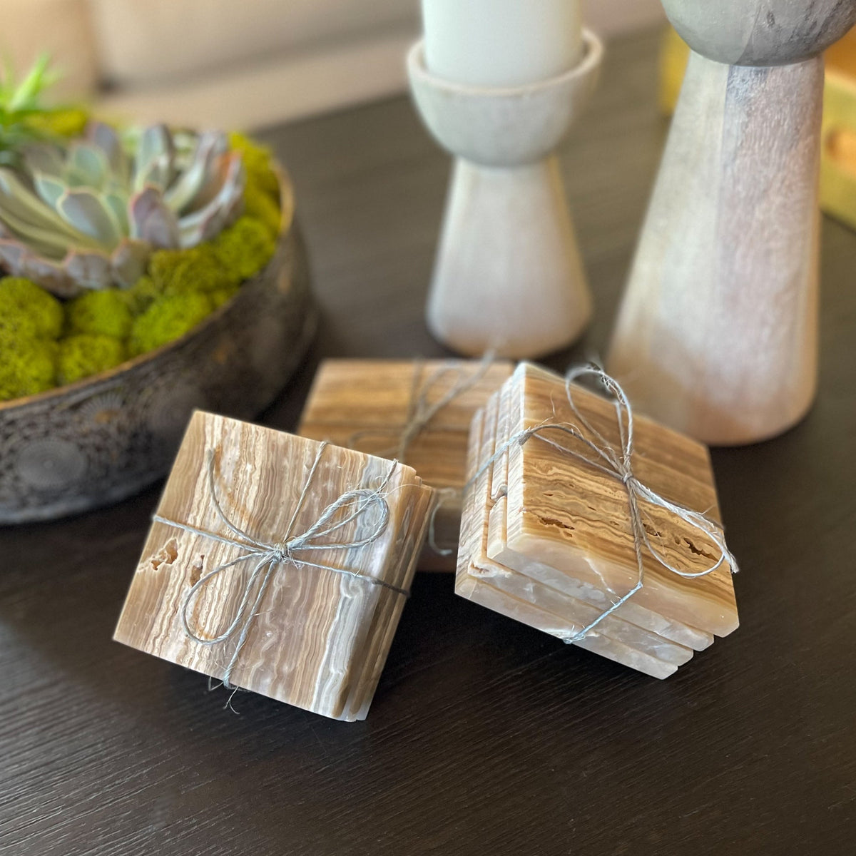 Amber Onyx Coaster Set | SmithHönig