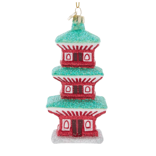 Glass Pagoda Christmas Ornament | SmithHönig