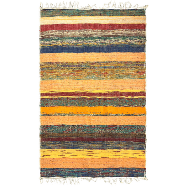 Orange Striped Chindi Rug | SmithHönig